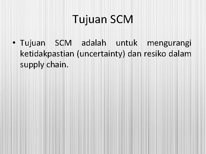 Pengantar SCM Supply Chain Management Ebusiness adalah sebuah