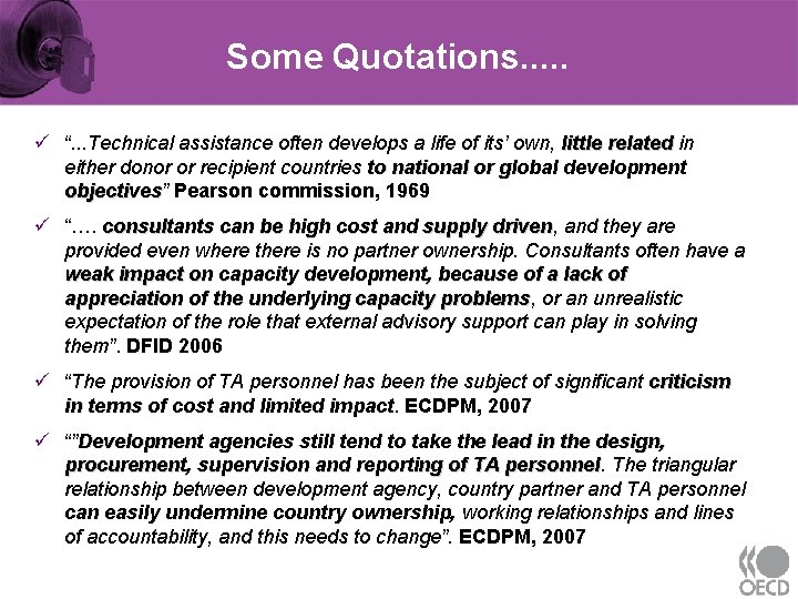 Reforming Technical Cooperation for Capacity Development Getting it