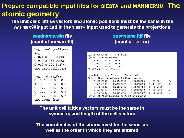 How to prepare the interface between SIESTA and
