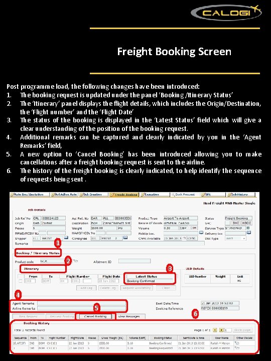 Whats New Calogi Product Change Forwarder Screen Changes