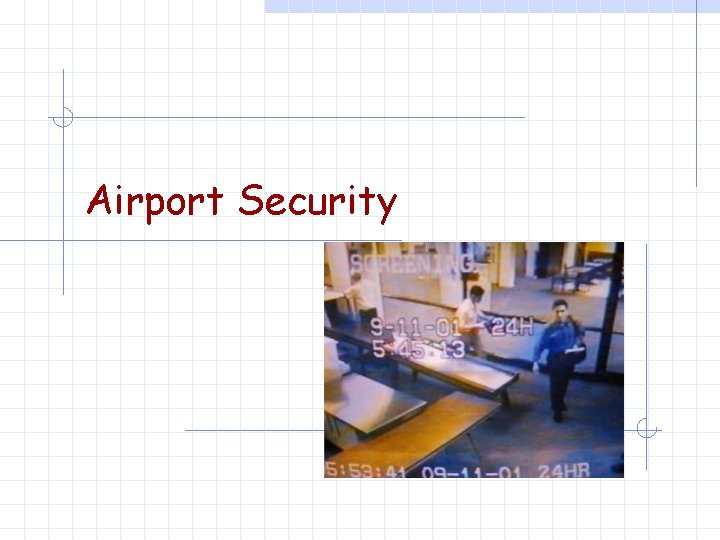 Airport Security Airport Security Outline w Major consideration
