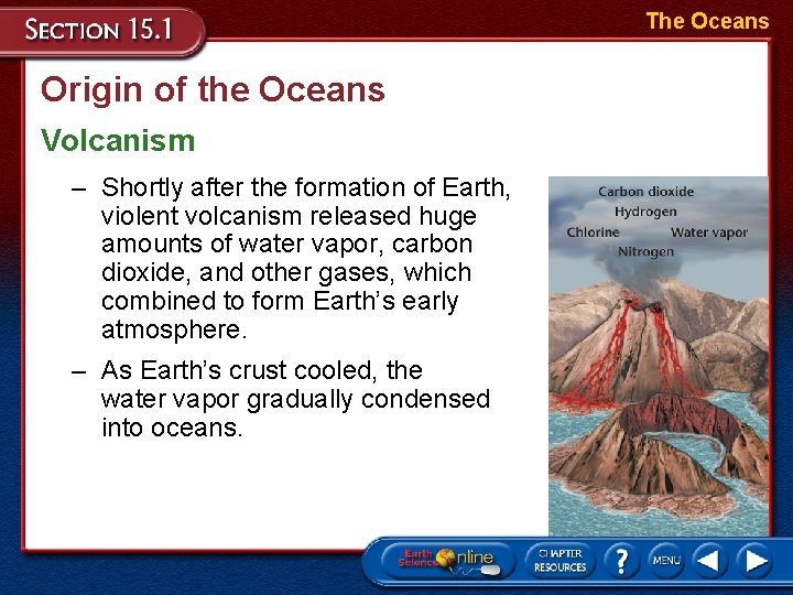 The Oceans Objectives Identify methods used by scientists