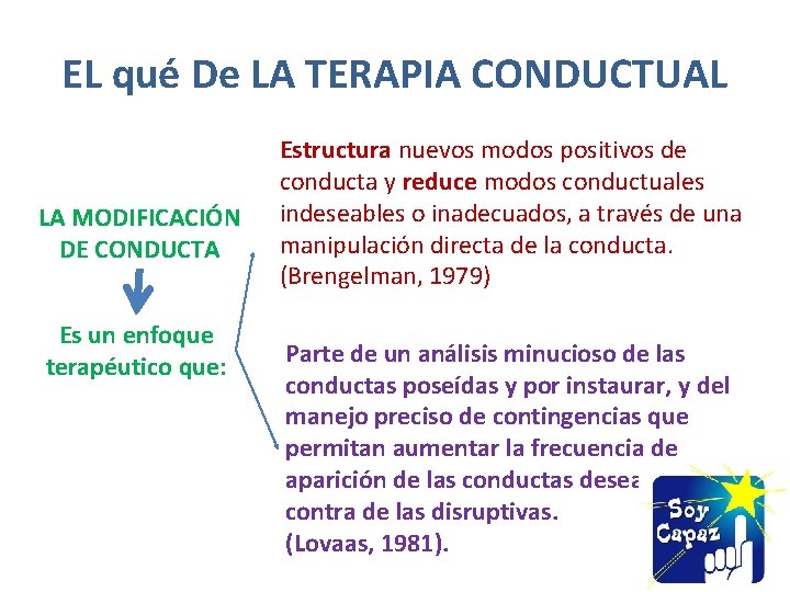 EL MANEJO CONDUCTUAL EN NIOS Y NIAS CON