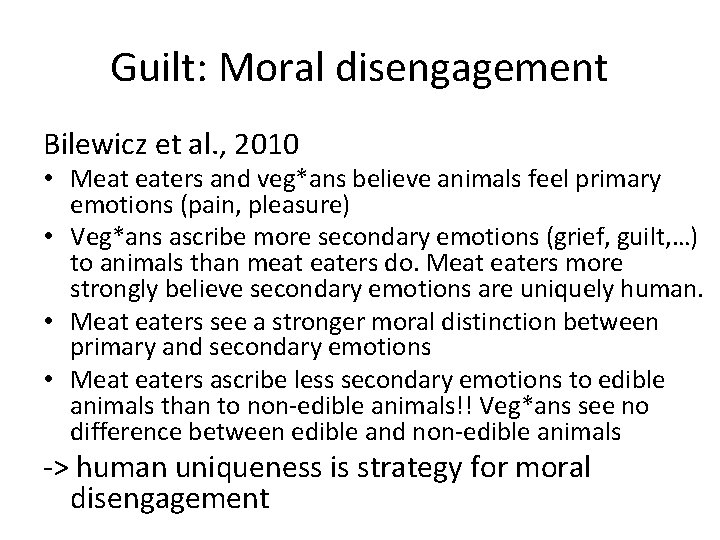The psychology of eating meat guilt and social