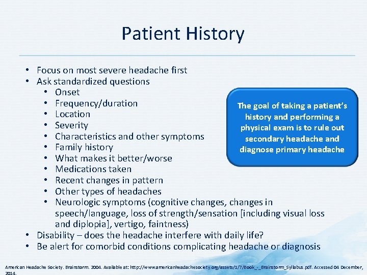 ASSESSMENT AND DIAGNOSIS Importance of Diagnosing Migraine Improved