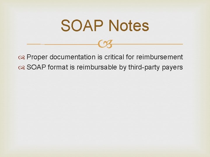 Documenting the OT Process Workbook ch 1 SOAP