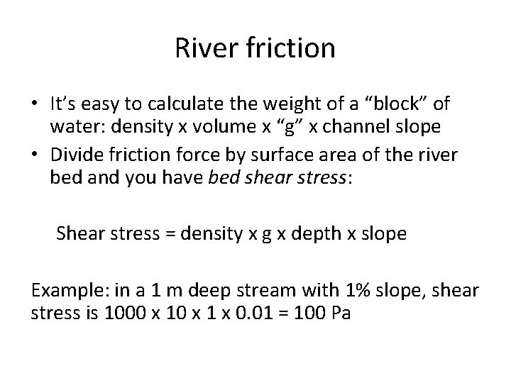 The Power of Water Basics of River Flow