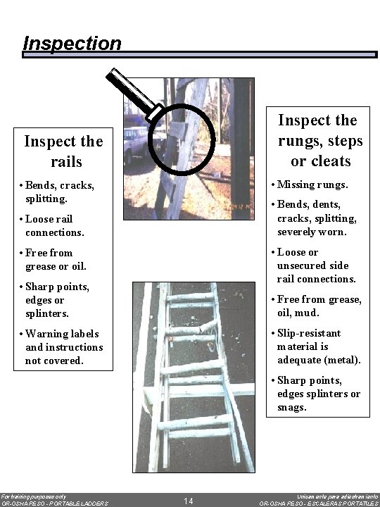 Escaleras Porttiles Portable Ladders Con Diccionario Bilinge With