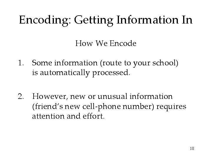 Memory Chapter 9 1 Memory is the basis