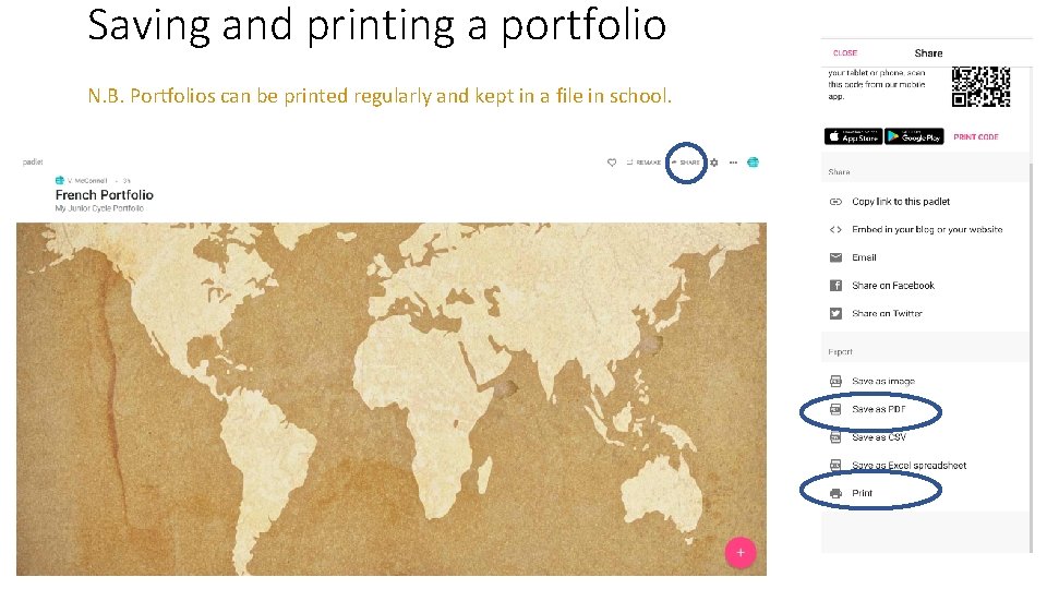 Example of Padlet Use for the Junior Cycle