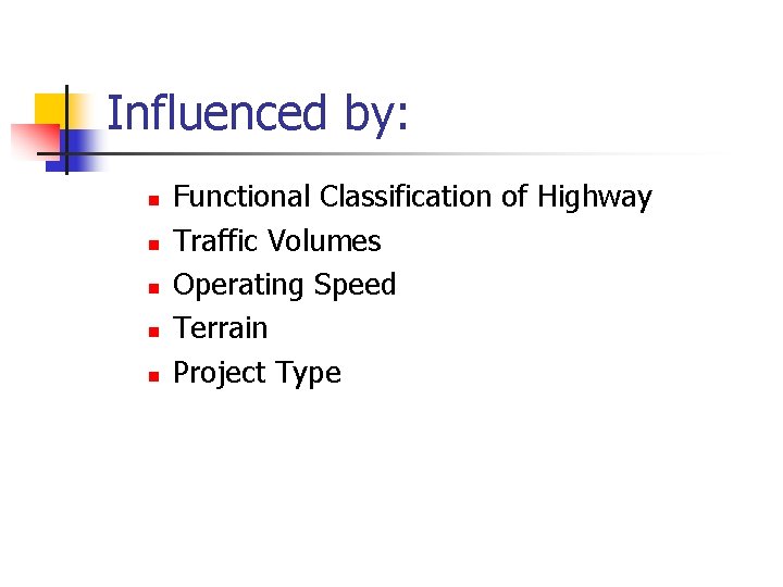 Design Criteria CTC 440 Objectives n n Know