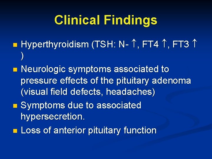 TSH SECRETING TUMORS AN UPDATE AND THE ISRAELI