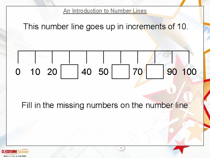 An Introduction to Number Lines About This Resource