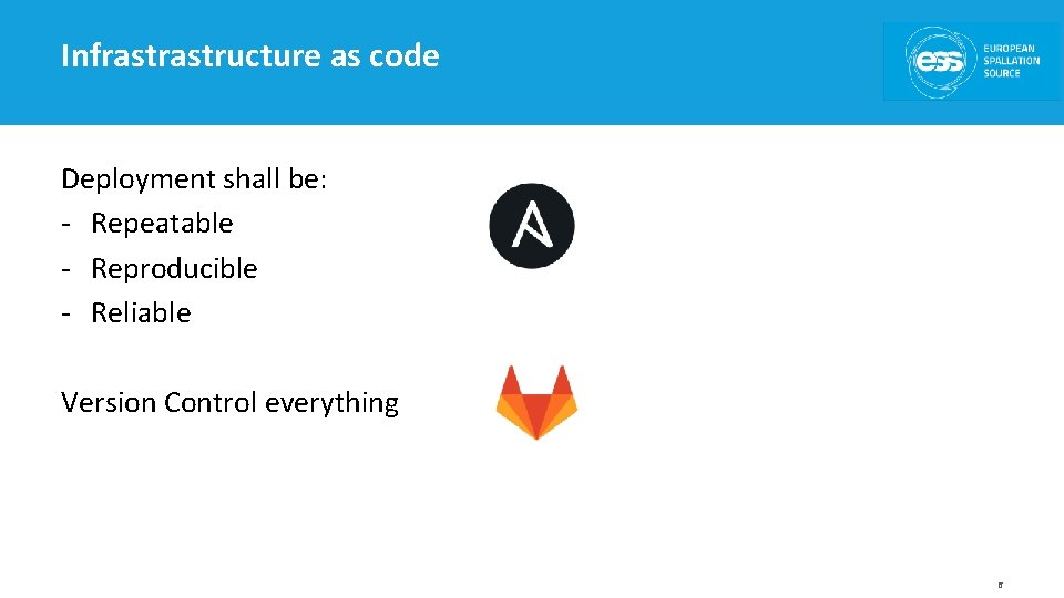ICS Infrastructure Deployment Benjamin Bertrand Software Engineer European