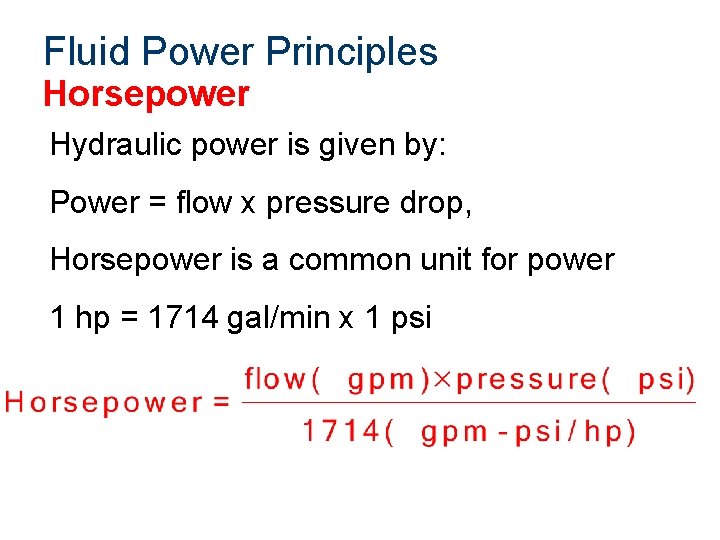 Fluid Power Introduction All images reprinted with permission