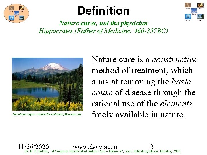 Naturopathy I Basic Concepts and Principles 11262020 www