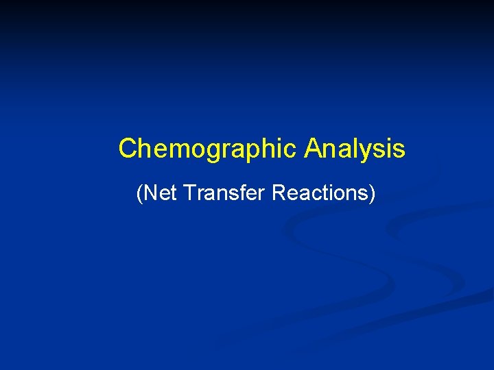 Chemographic Analysis Net Transfer Reactions The Phase Rule