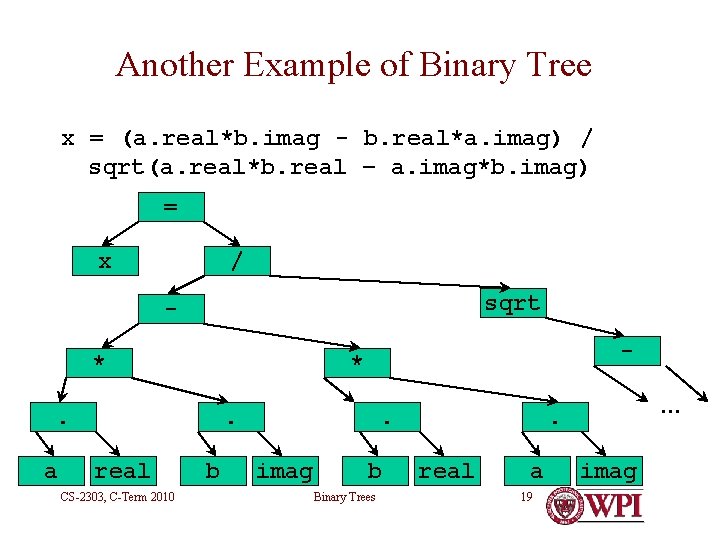 Binary Trees and Big O notation CS2303 System