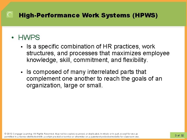 Creating HighPerformance Work Systems The Challenges of Human