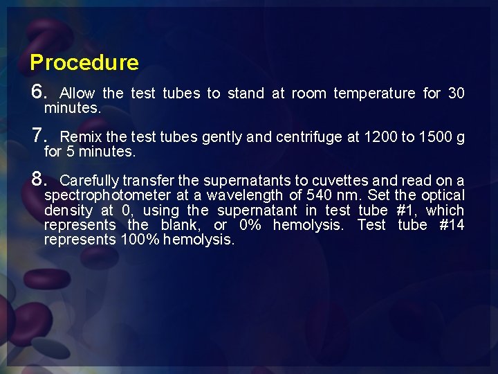 Practical Hematology Lab Osmotic Fragility Test Definition The