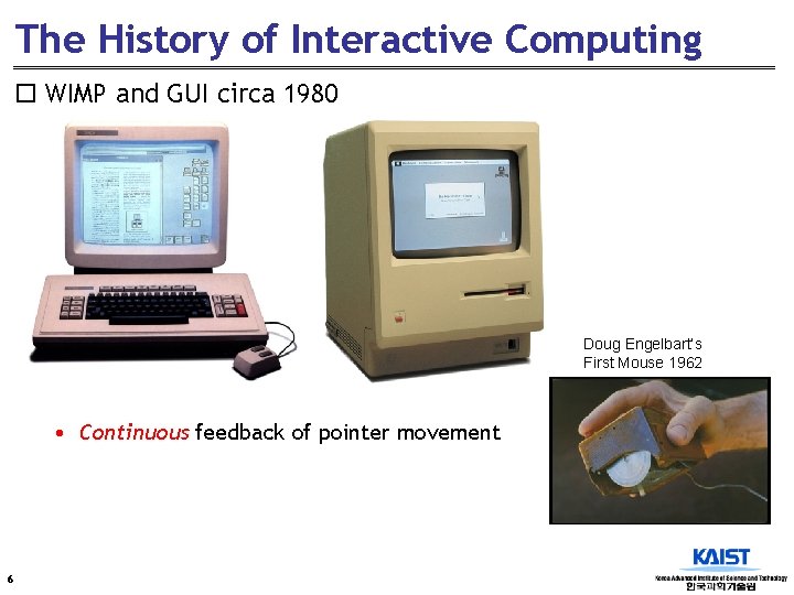 The History of Interactive Computing Batch processing circa