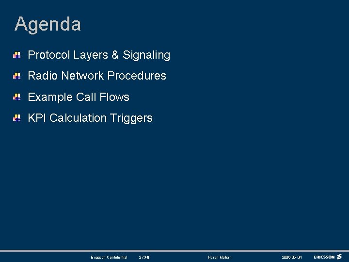 Layer 3 Messaging and Call Procedures Naren Mohan