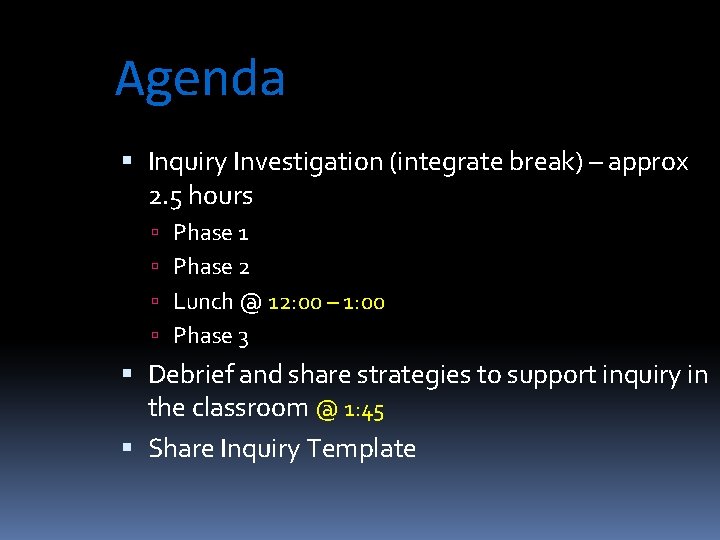 Magnet Inquiry Investigation Based on the work from