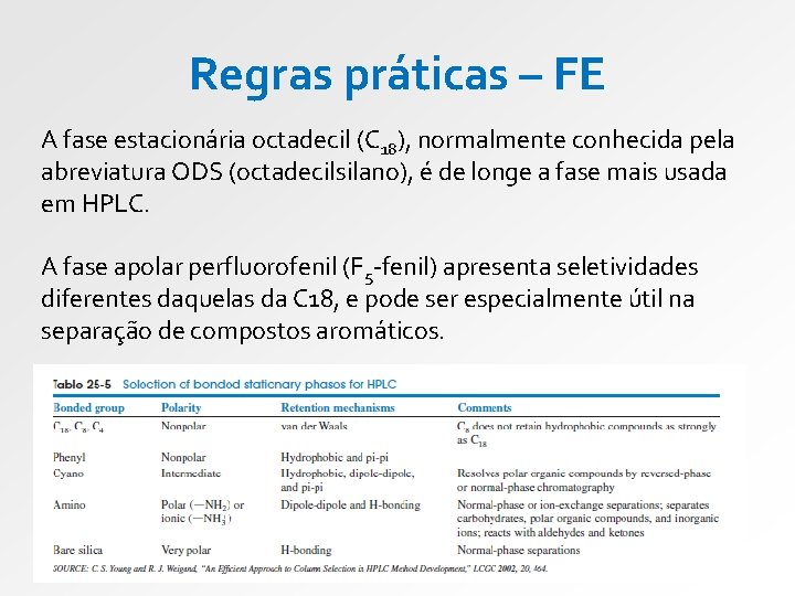 DESENVOLVIMENTO DE MTODOS PARA SEPARAES EM FASE REVERSA