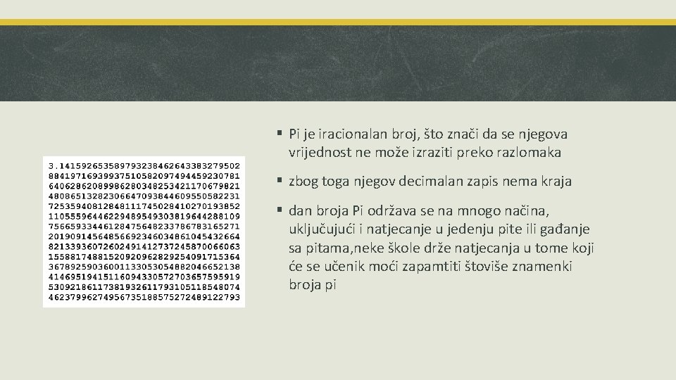 Dan broja Pi Leona Barievi Mlikota 7 a