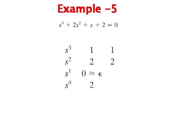 Automatic Control Theory CSE 322 Lec 9 Routh