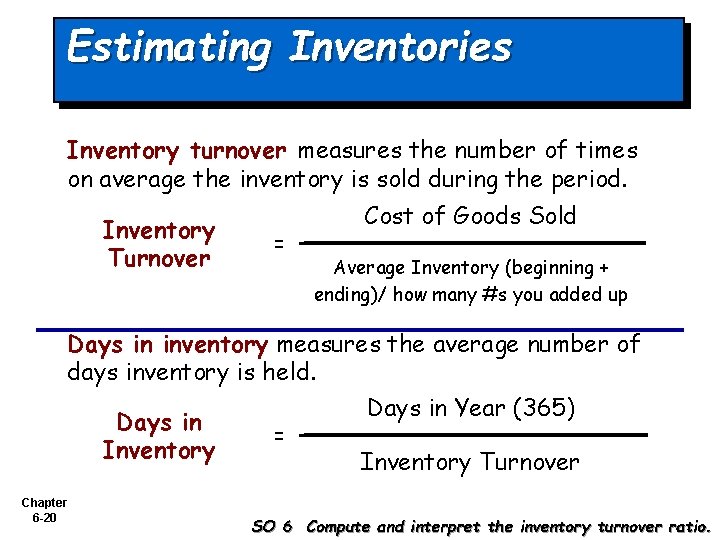 Chapter 6 Inventories Chapter 6 1 Accounting Principles