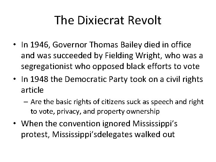 Chapter 9 Mississippi in the Postwar Period The