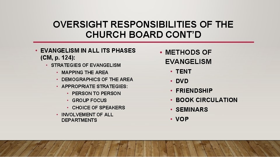 SEVENTH DAY ADVENTIST CHURCH GOVERNANCE SYSTEM PRESENTED BY