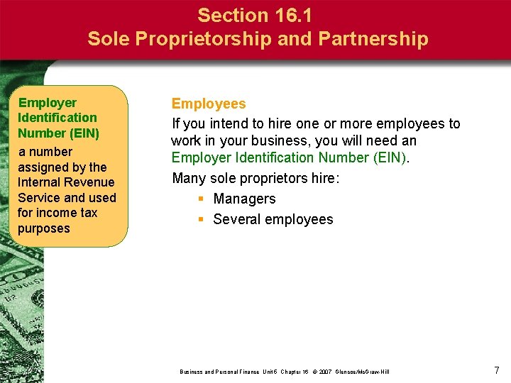 Business and Personal Finance Unit 5 Chapter 16