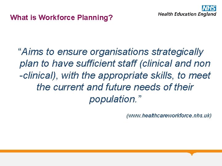 Introduction to Workforce Planning What is Workforce Planning