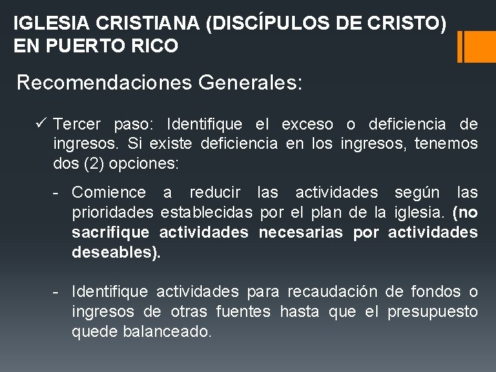 IGLESIA CRISTIANA DISCPULOS DE CRISTO EN PUERTO RICO