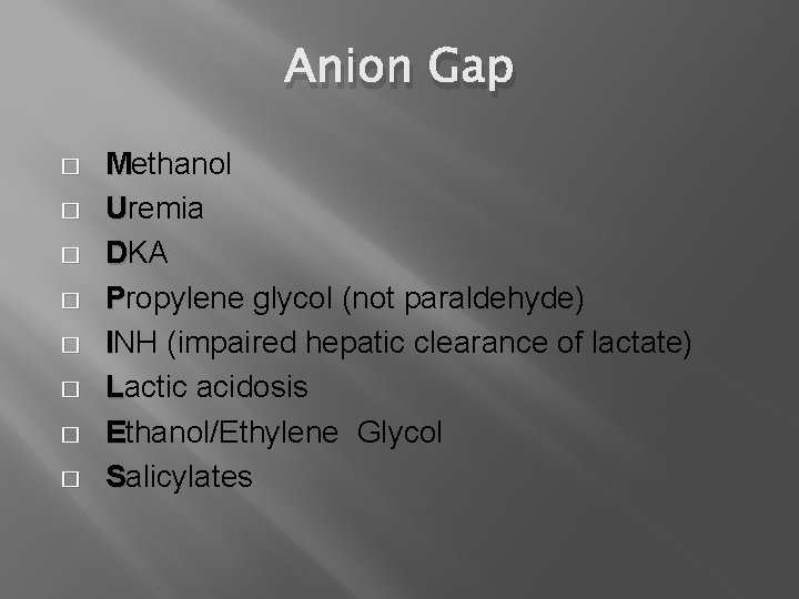 THE FOOLPROOF 5 STEP APPROACH TO ACIDBASE The