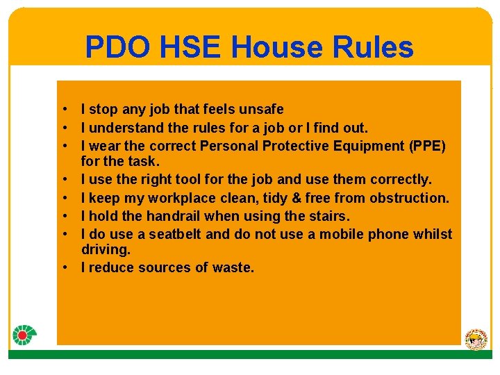 DEALING WITH HAZARDS AND RISKS Course Administration Emergency