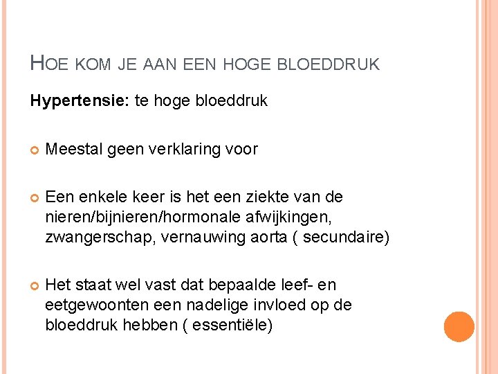 HET METEN VAN DE VITALE FUNCTIES DOELEN LES