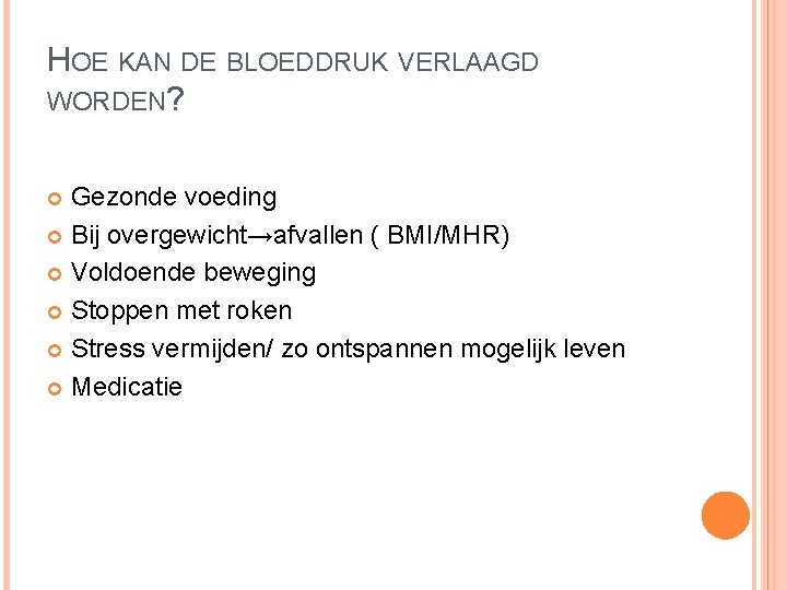 HET METEN VAN DE VITALE FUNCTIES DOELEN LES