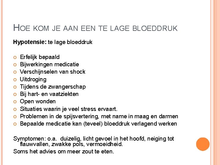 HET METEN VAN DE VITALE FUNCTIES DOELEN LES