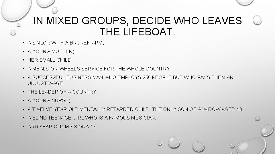 BUILDING EMPATHY IN THE CLASSROOM THE LIFE BOAT