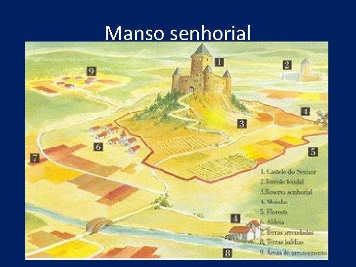 Feudalismo O feudalismo foi um modo de organizao