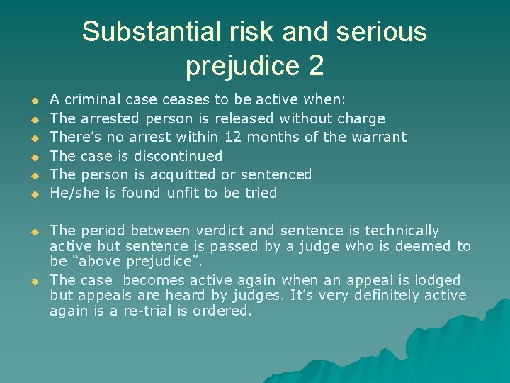 CONTEMPT OF COURT Substantial risk and serious prejudice
