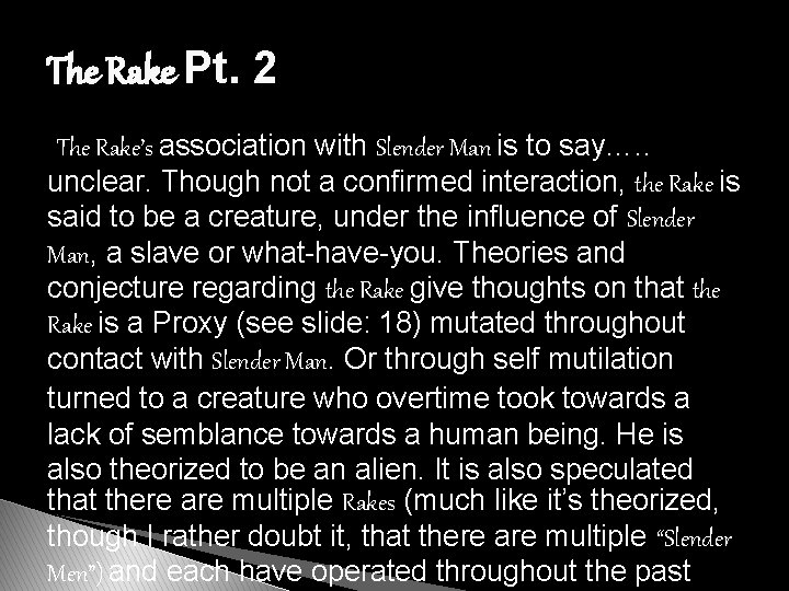 Slenderman Power Point By Griffen A Farley Introduction