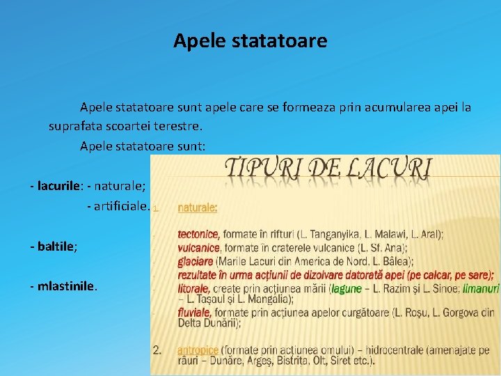 HIDROSFERA Invelisul de apa al Pamantului Hidrosfera contine
