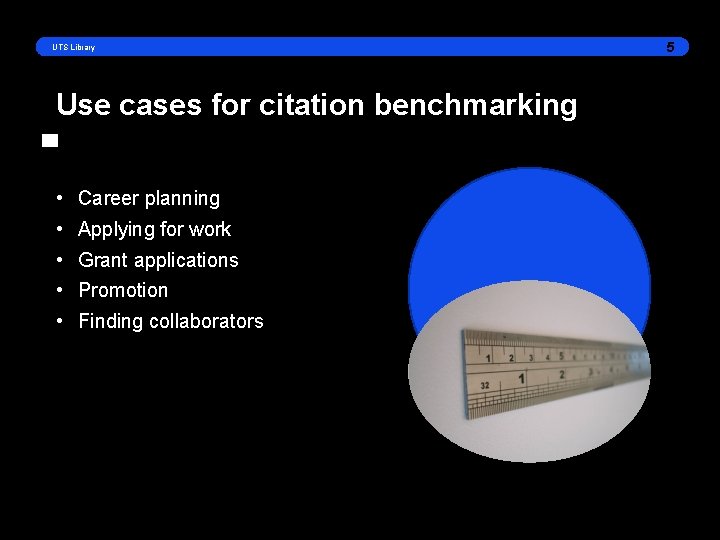 Make me famous quick guide to citation benchmarking