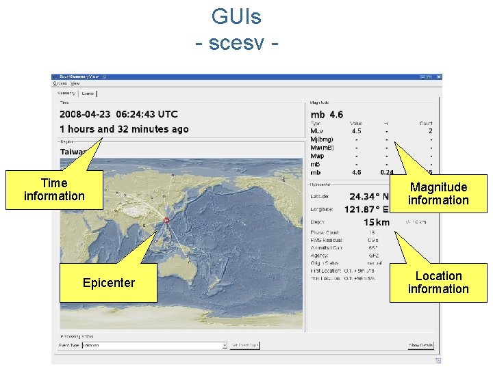Seis Com P 3 Software for seismological analysis