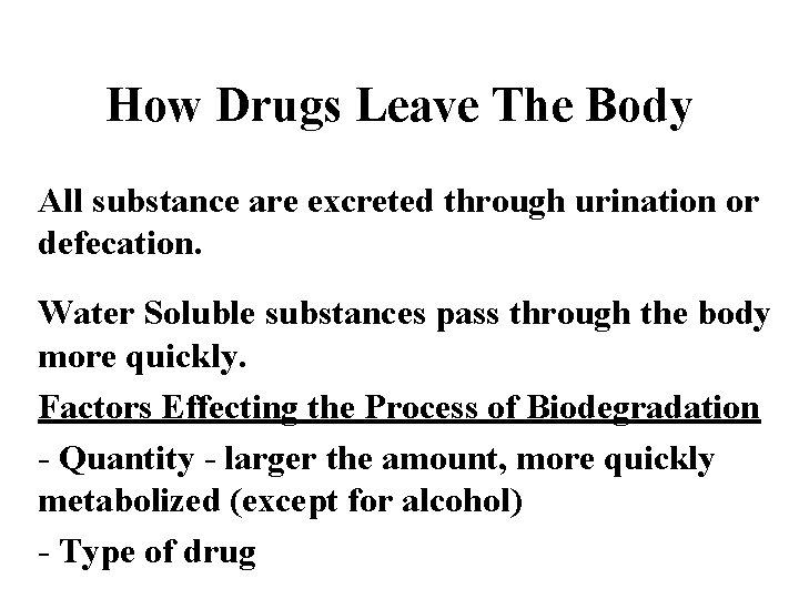 How Drugs Enter The Body 1 Oral Administration