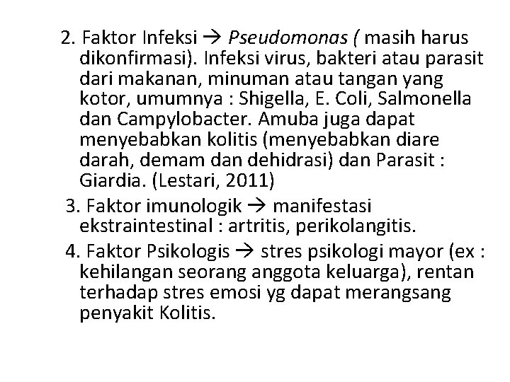 COLITIS MATERI KULIAH A Pengertian Colitis berasal dari